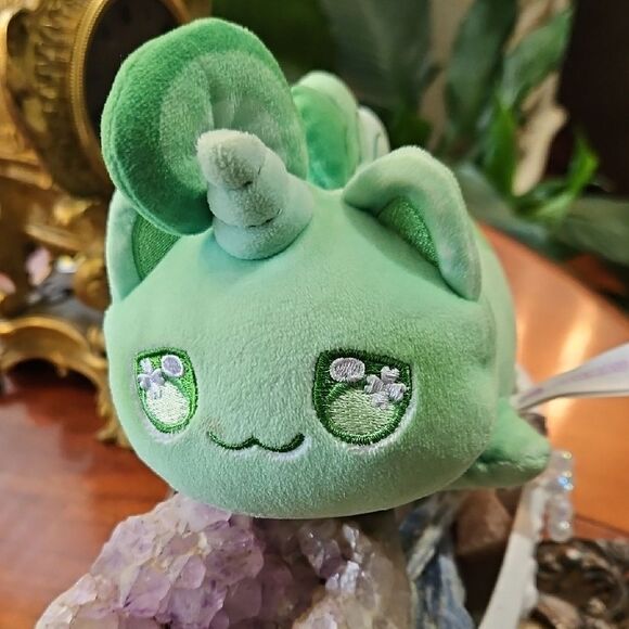 Toys | Aphmau Meemeows Plush Green Unicorn Cat | Poshmark